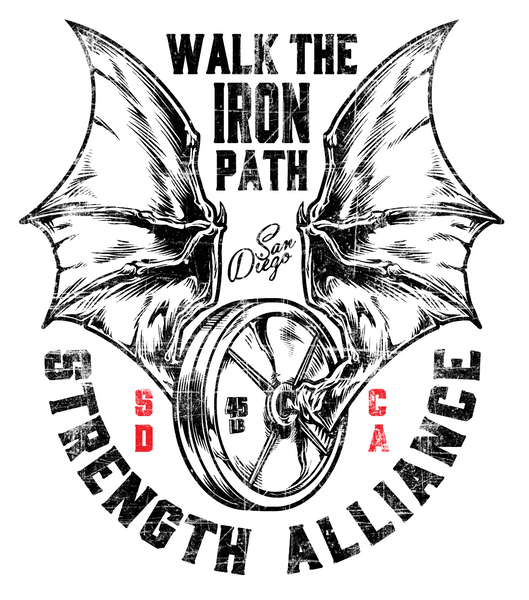 Bat Wing - Optic White Vintage Distressed Cotton – The Strength Alliance